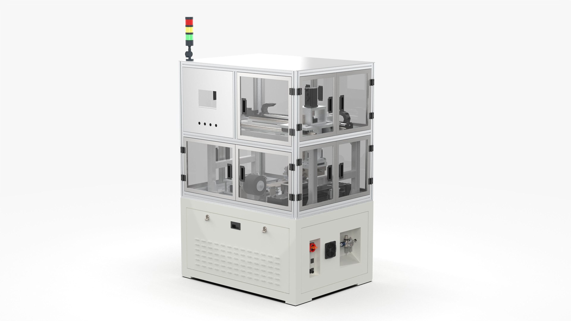 3D Model Automatic One Drag Four Pad Printing Machine - TurboSquid 2062237