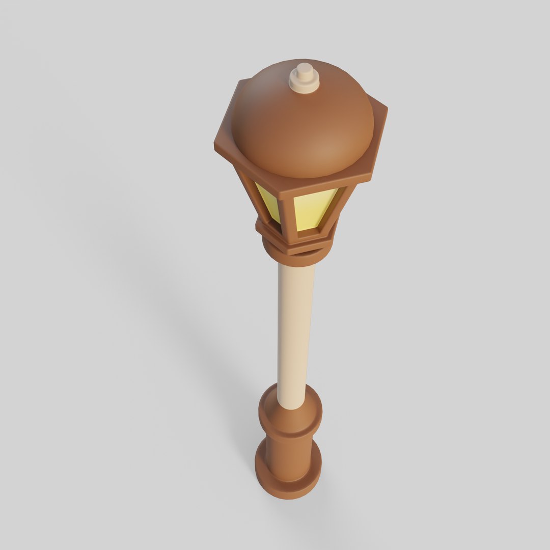 Cartoon Street Light 2 3D - TurboSquid 2053093
