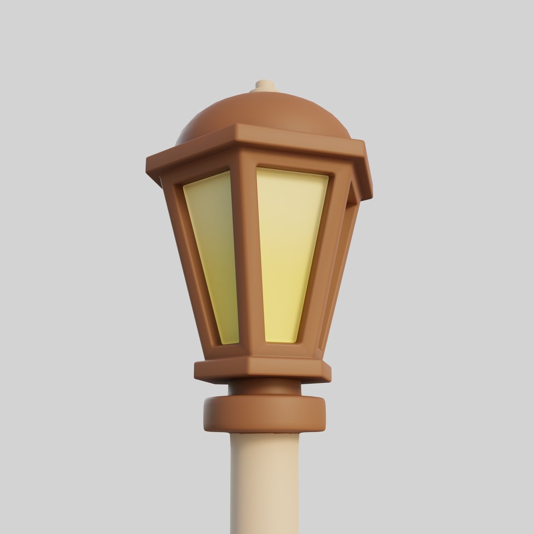 Cartoon Street Light 2 3D - TurboSquid 2053093