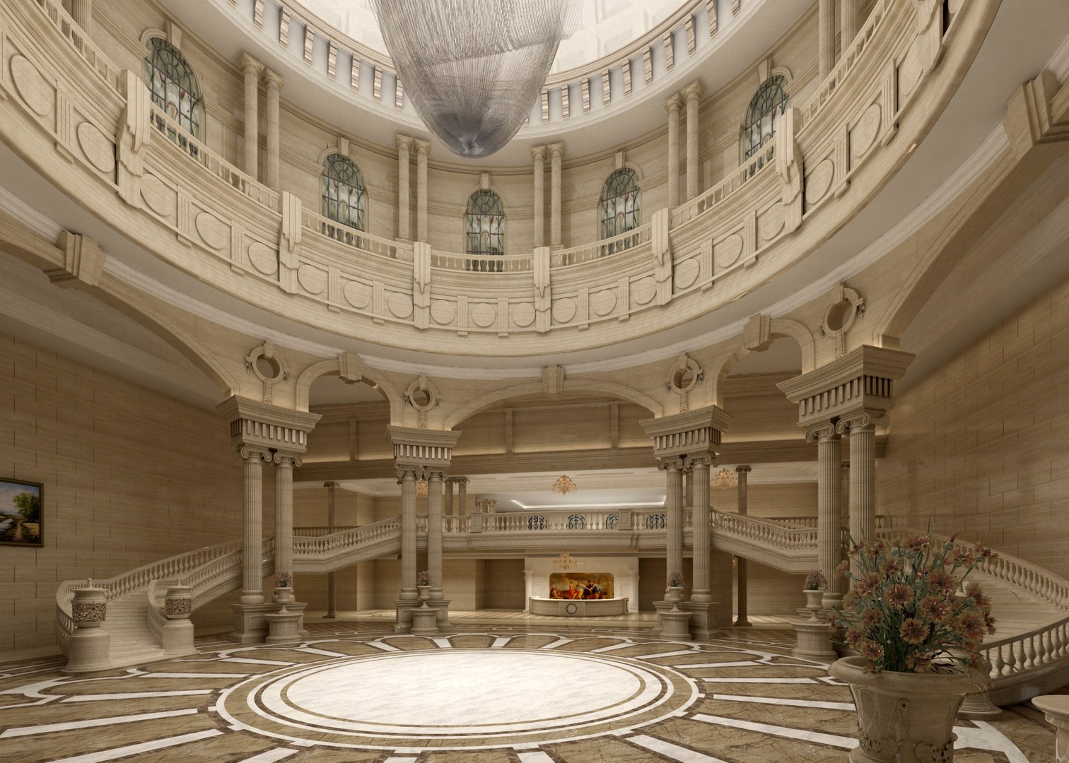 Lobby 04 Model - TurboSquid 2069913