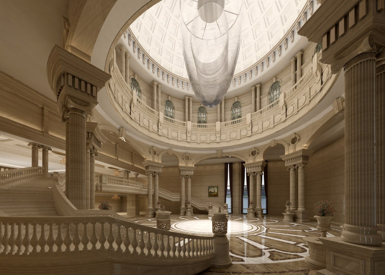 Lobby 04 Model - TurboSquid 2069913