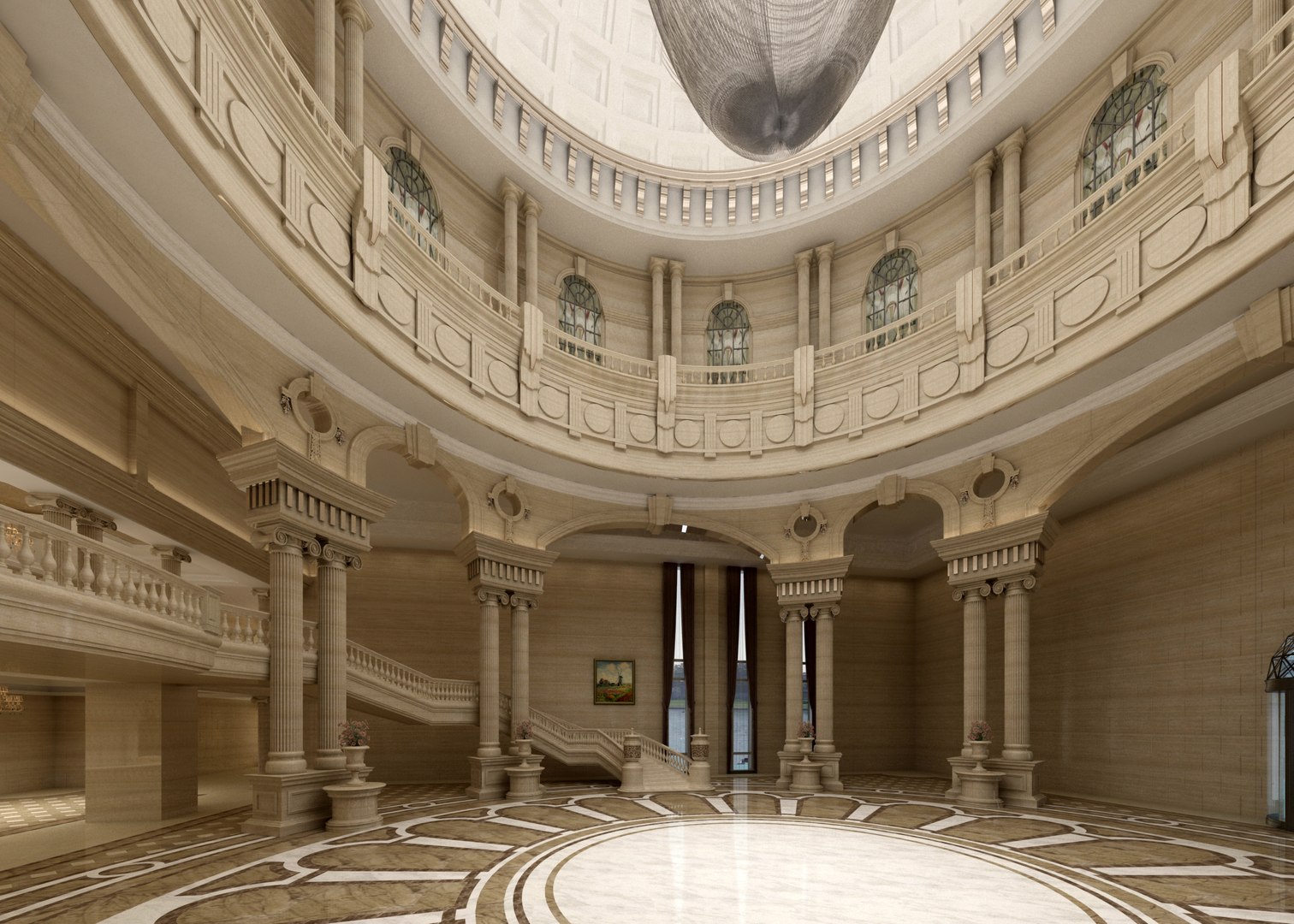 Lobby 04 Model - TurboSquid 2069913