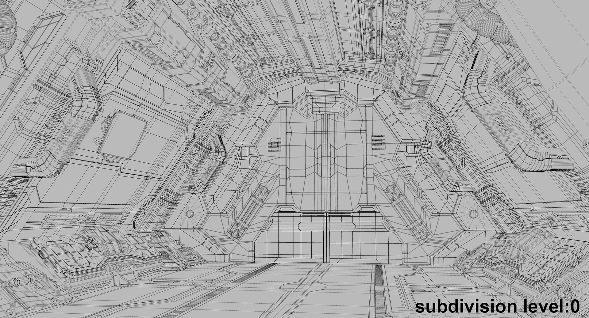 Dirty Corridor Sci Fi Model - TurboSquid 1200641