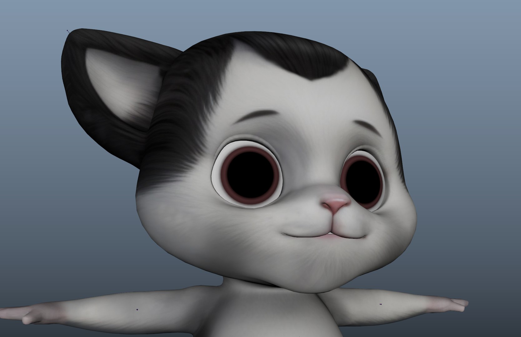 3D Cat Cartoon Character Rigged Model - TurboSquid 2232924