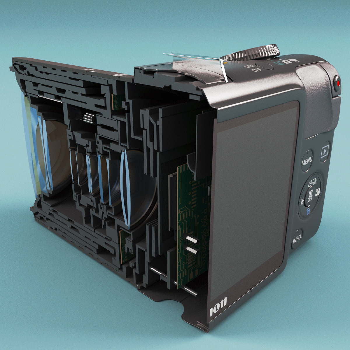 max canon eos m cutaway