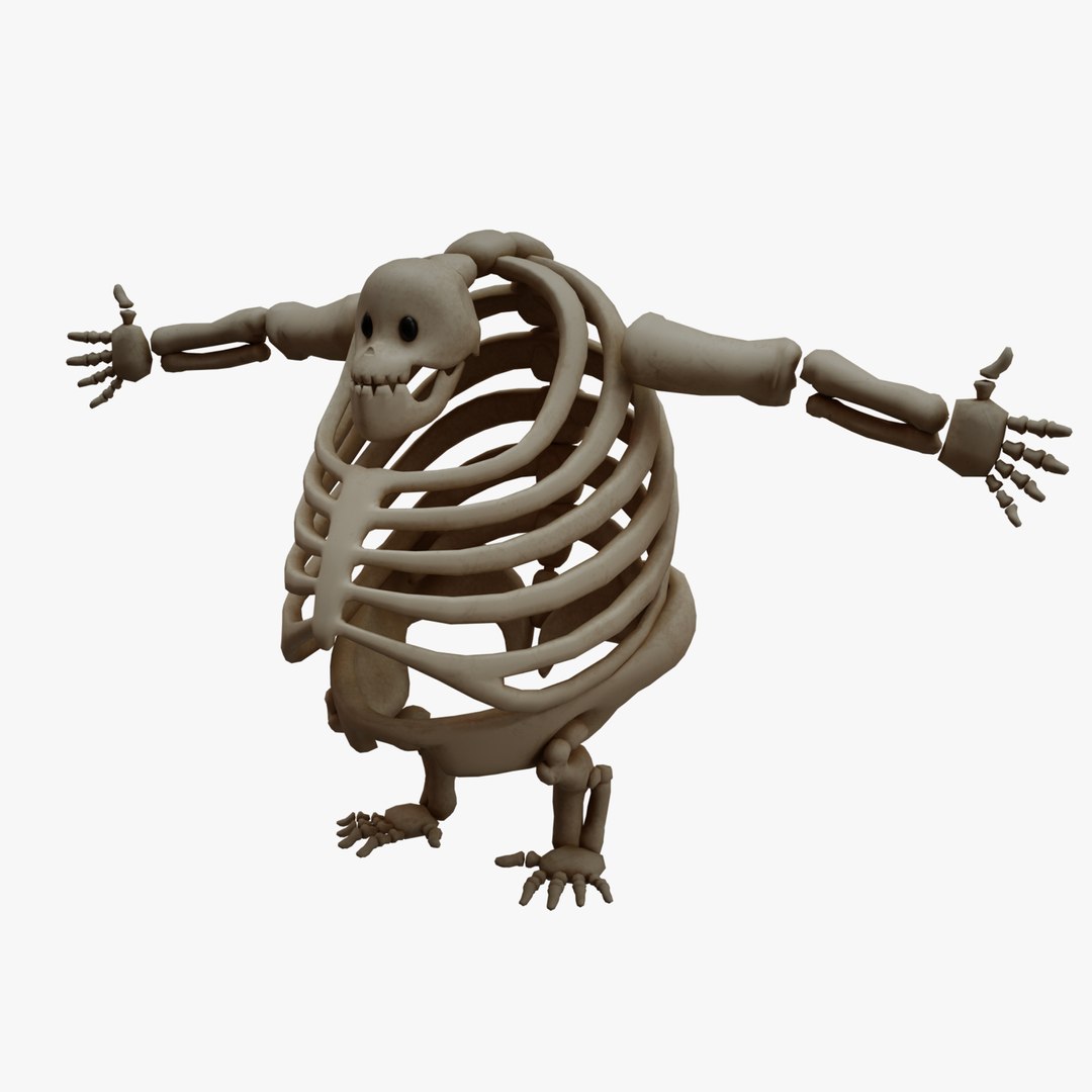 3D Chubby Fat Skeleton Rigged 3D Model - TurboSquid 2490140