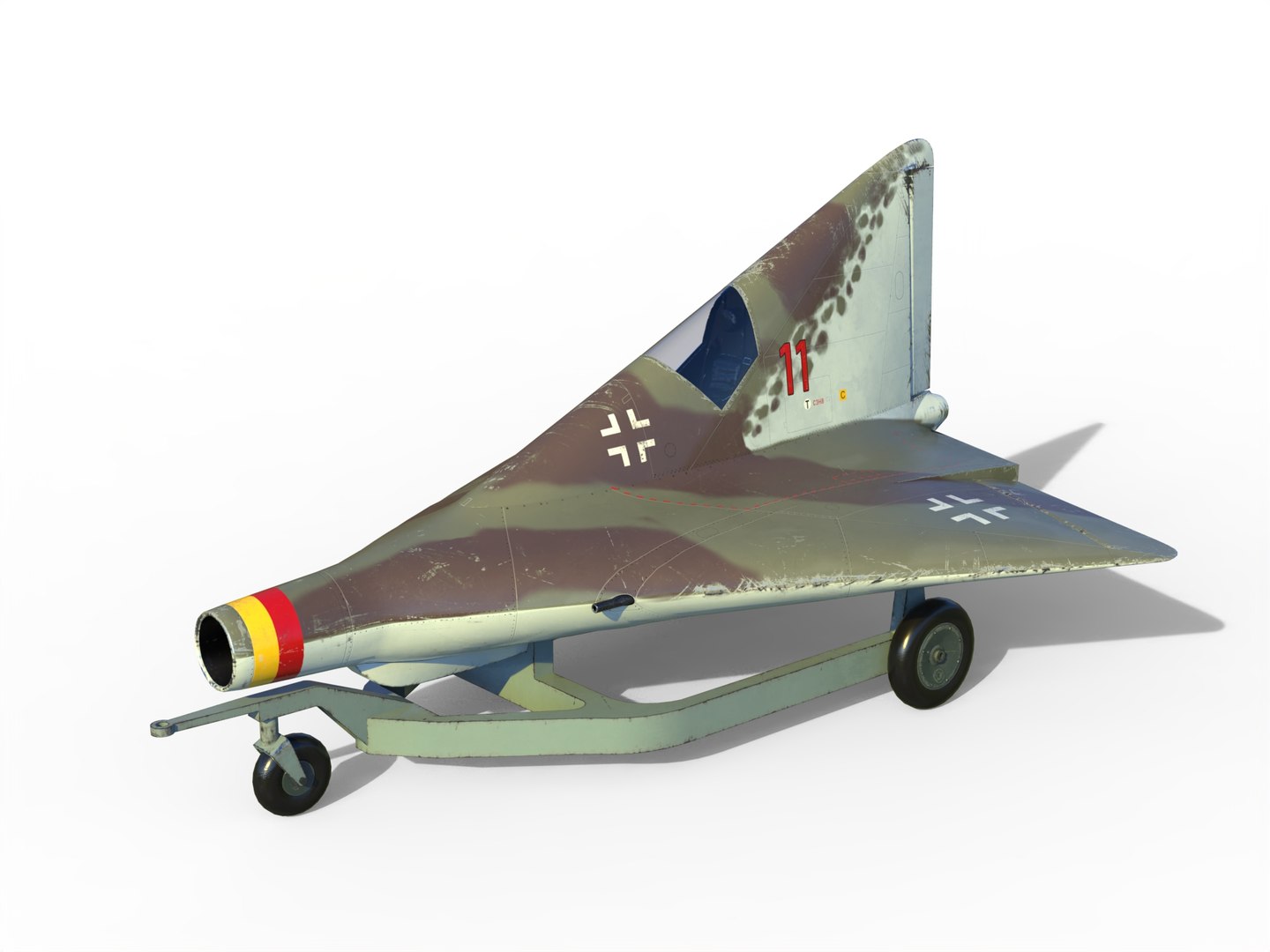 3D Lippisch P 13 Nazi Coal Plane - TurboSquid 2426943