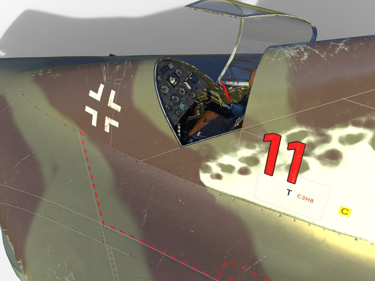 3D Lippisch P 13 Nazi Coal Plane - TurboSquid 2426943