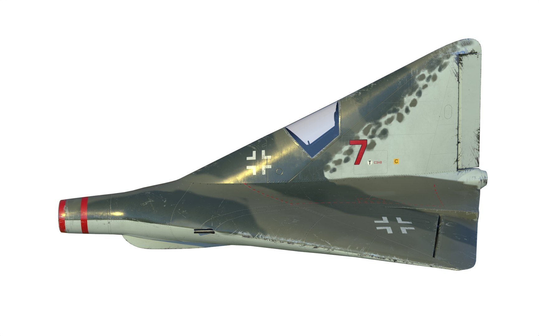 3D Lippisch P 13 Nazi Coal Plane - TurboSquid 2426943