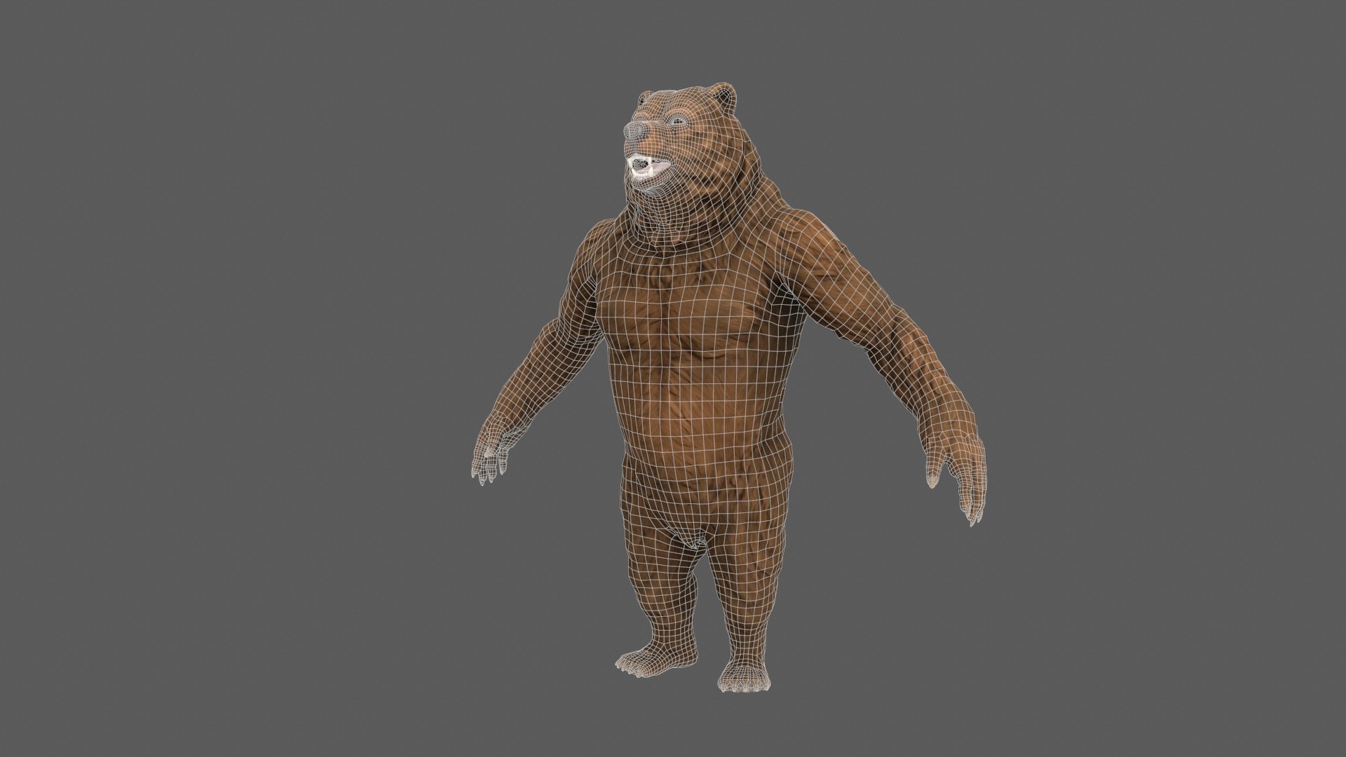 3D Bear Creature Game Ready Model - TurboSquid 1848934