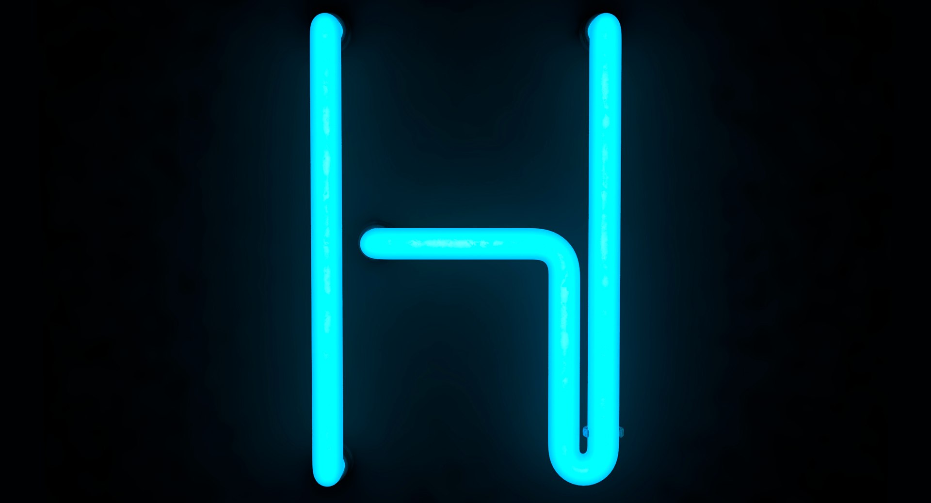 3D neon letter h alphabet - TurboSquid 1628021