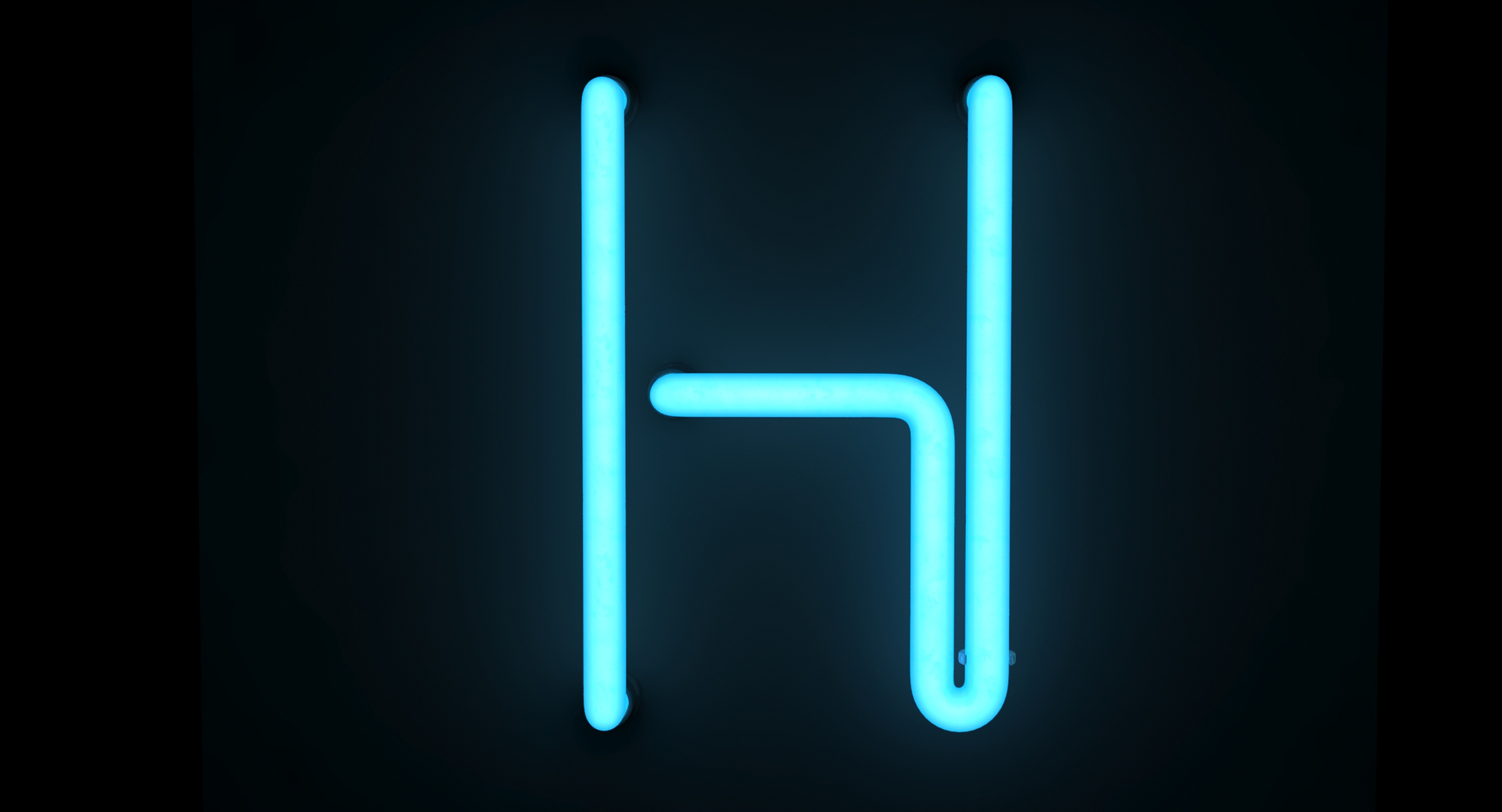 3D neon letter h alphabet - TurboSquid 1628021