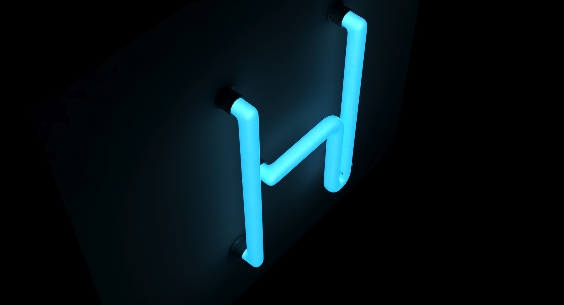 3D neon letter h alphabet - TurboSquid 1628021