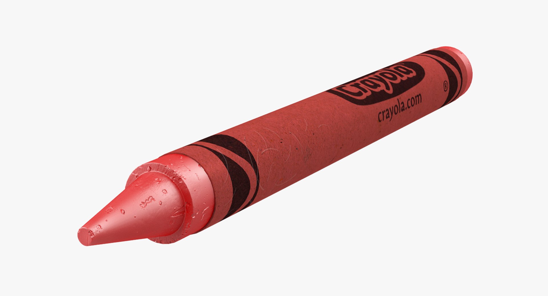 3D Model Crayons Set 12 Count - TurboSquid 1288579