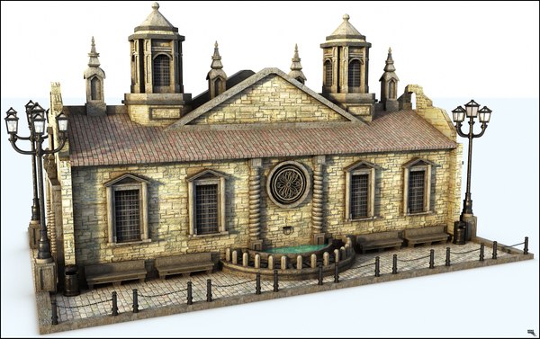 3d model synagogue