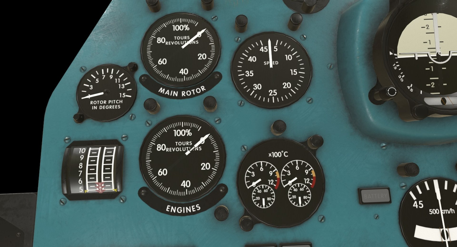 3D Model Left Panels Board Mi-8mt - TurboSquid 1367337
