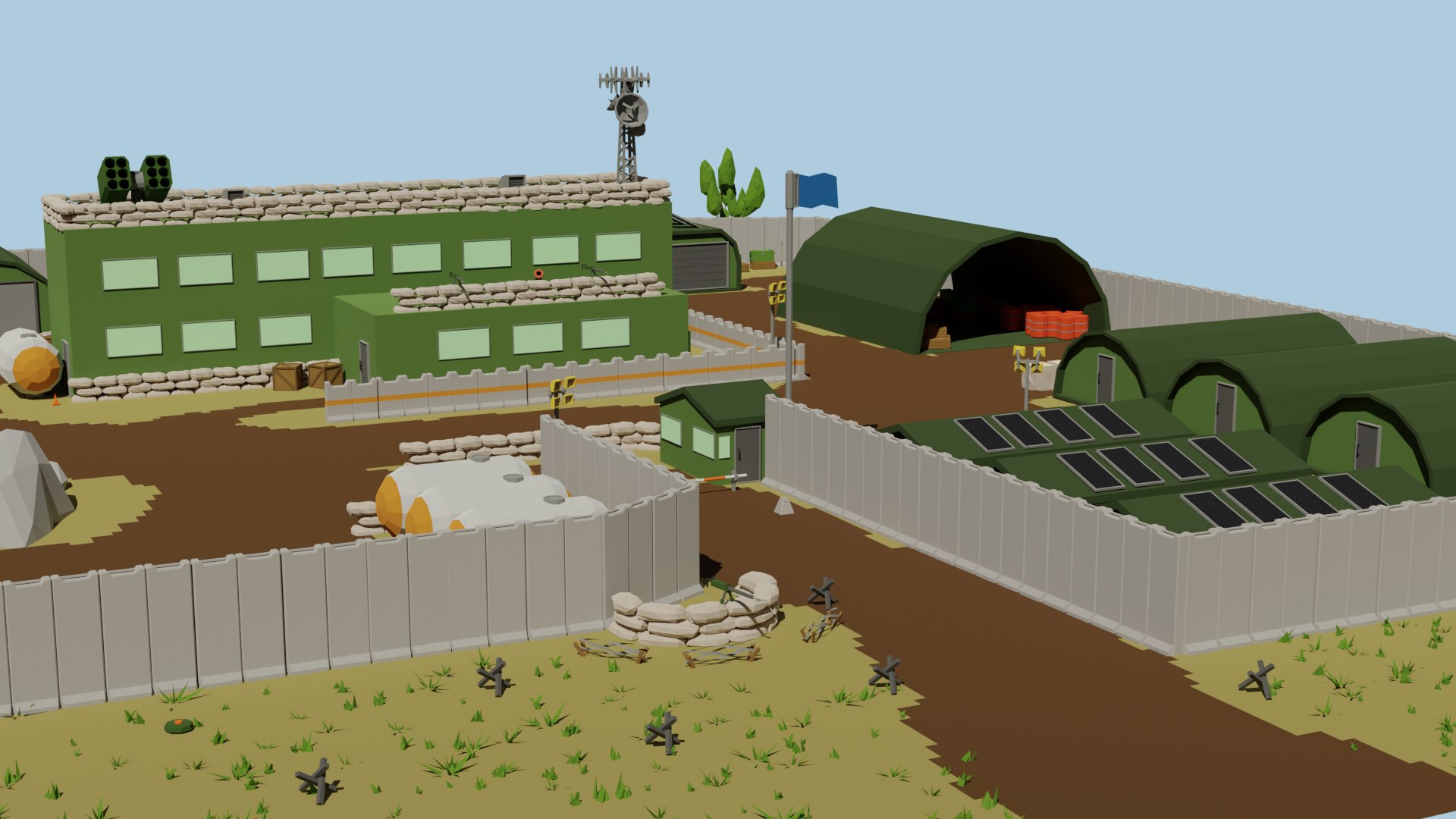 3D military base buildings - TurboSquid 1462072