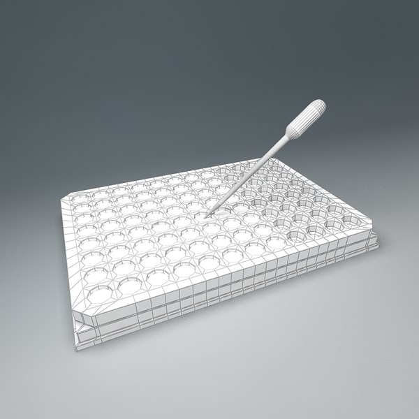 3d model medical lab plate