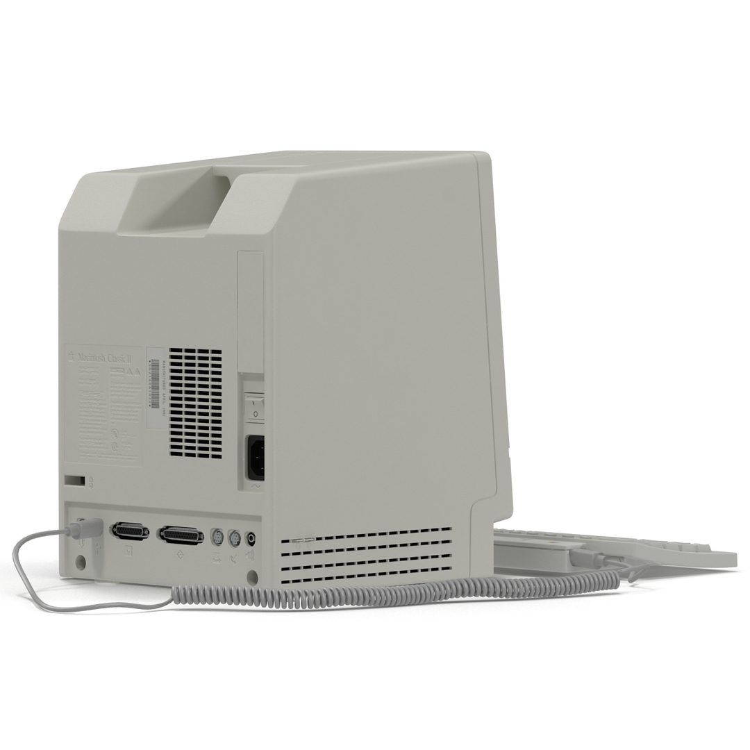 apple macintosh classic ii 3d max