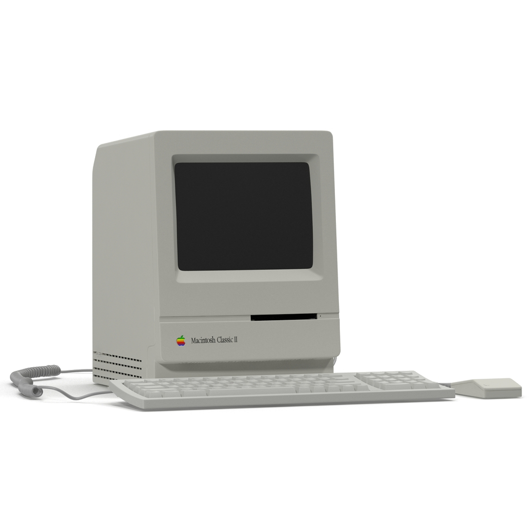 apple macintosh classic ii 3d max