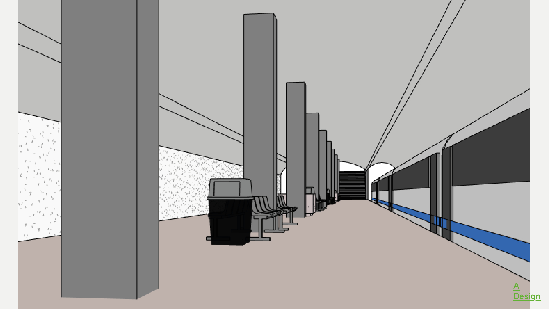 modelo 3d Estación de metro - modelo Revit - TurboSquid 2018307