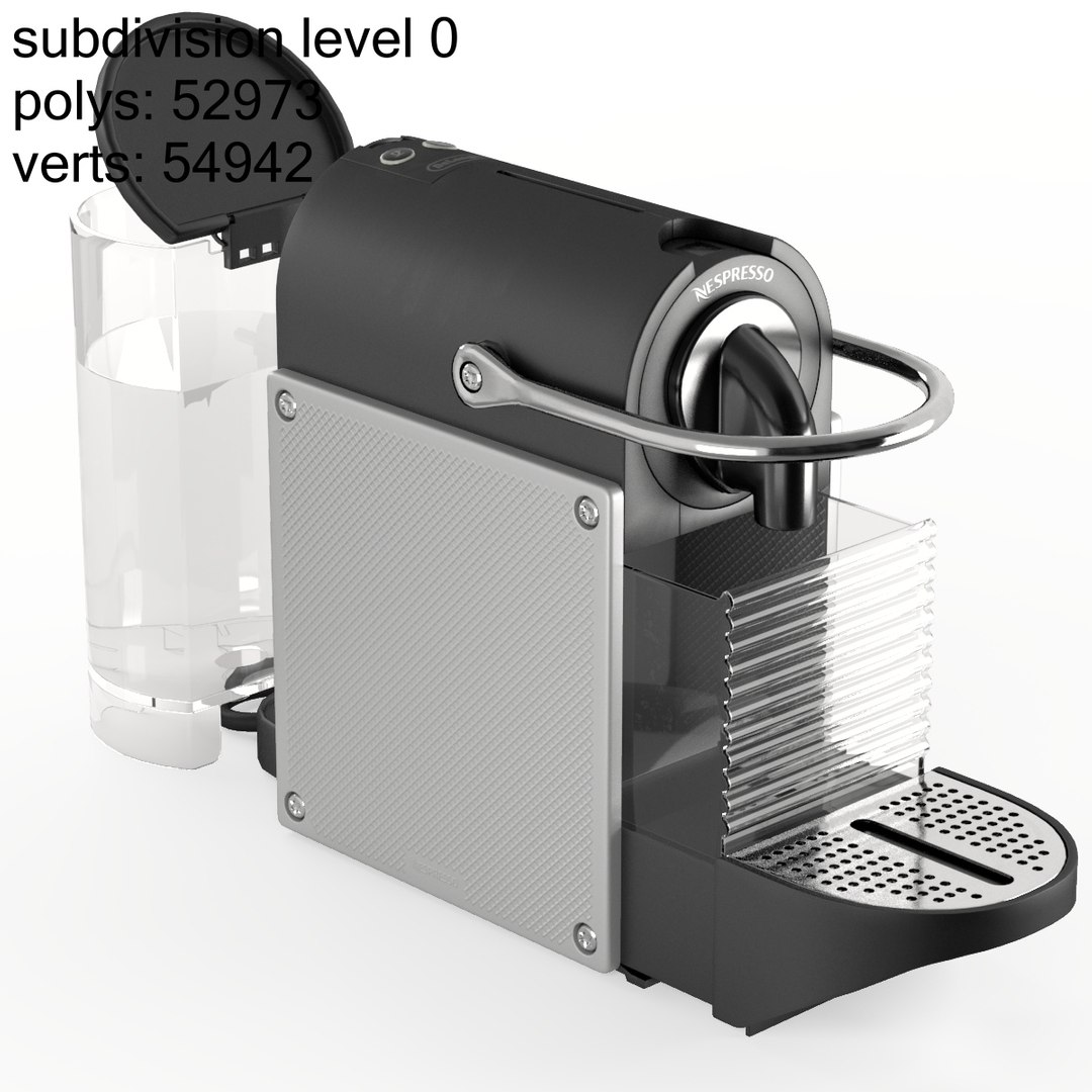 3D coffee maker delonghi nespresso - TurboSquid 1329031