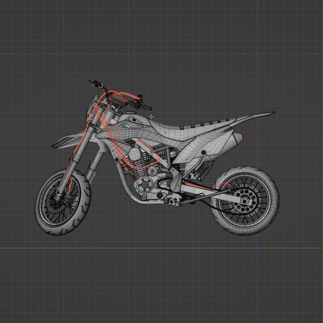 3D KAWASAKI KLX 150 BF 2020 model - TurboSquid 2096554