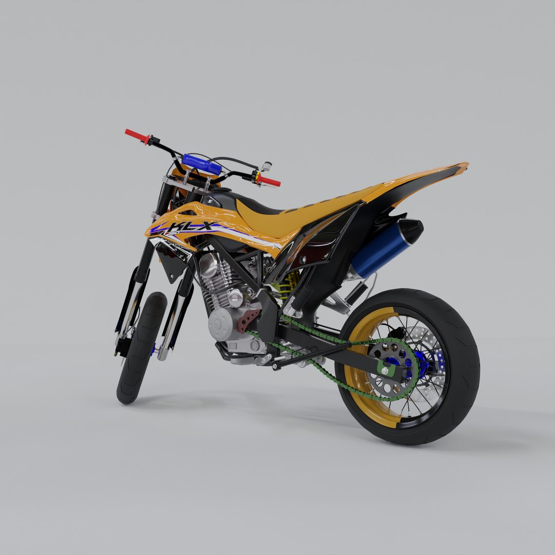 3D KAWASAKI KLX 150 BF 2020 model - TurboSquid 2096554