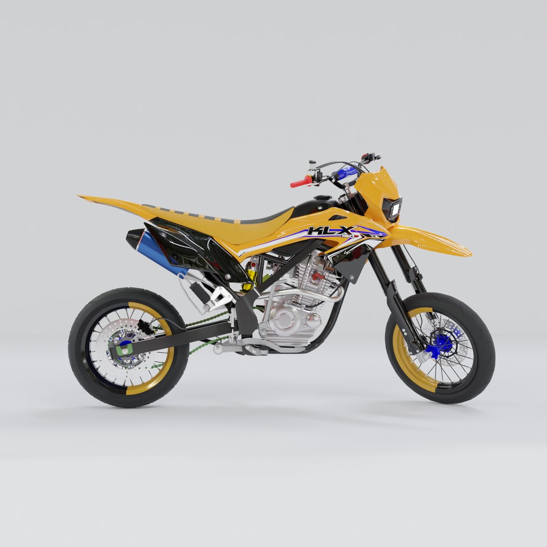 3D KAWASAKI KLX 150 BF 2020 model - TurboSquid 2096554
