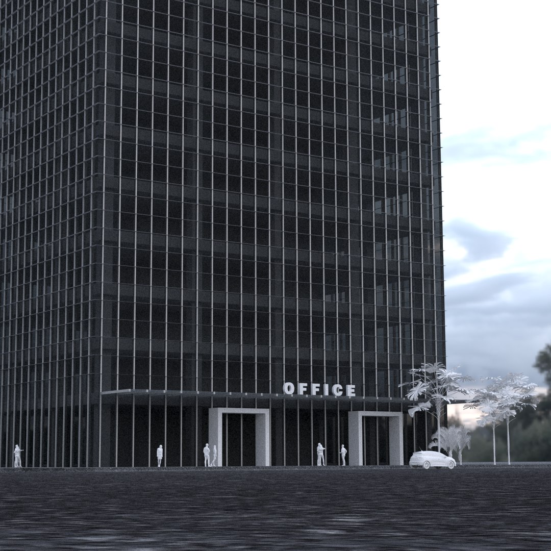 3D 20 Story Office Tower - TurboSquid 1222450