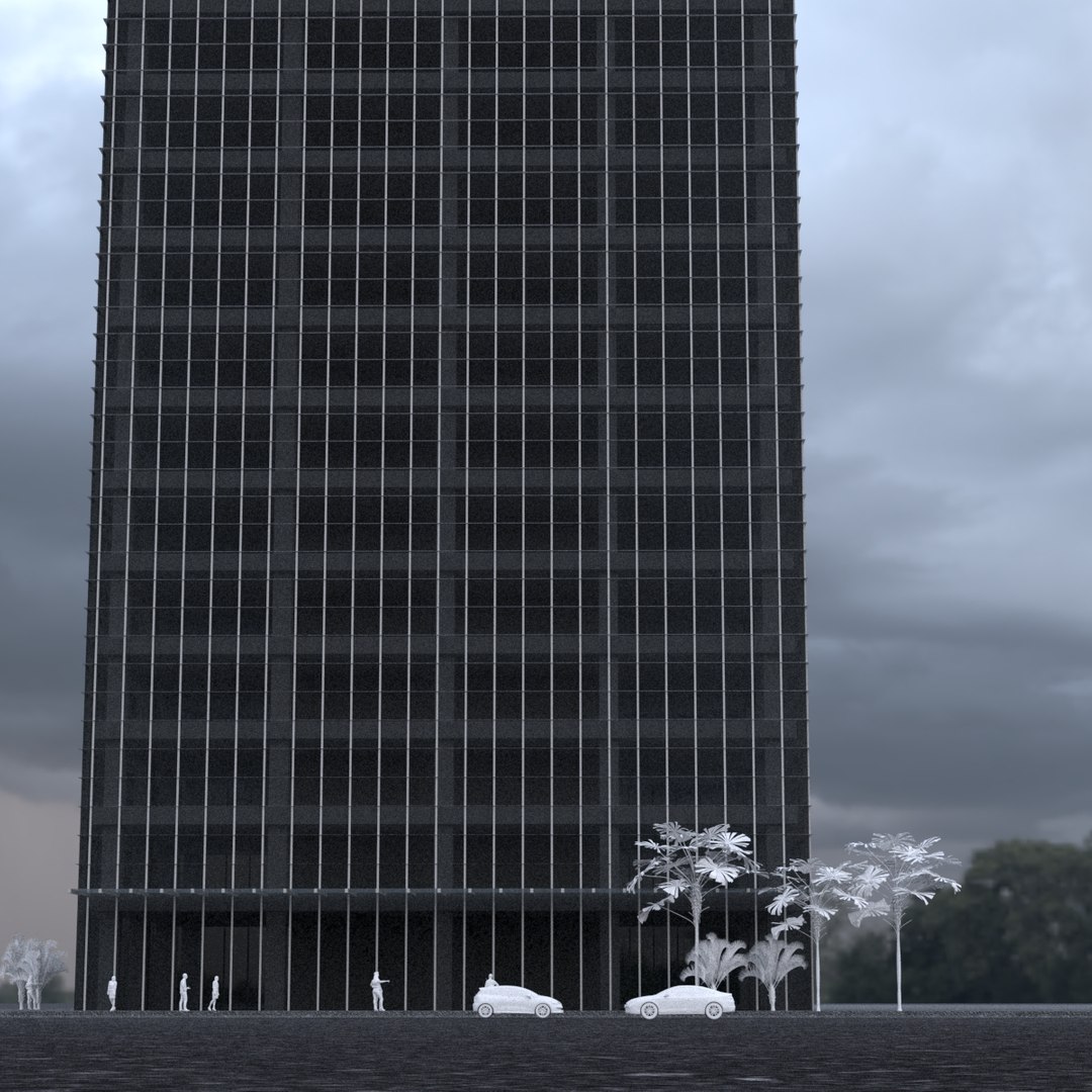 3D 20 Story Office Tower - TurboSquid 1222450