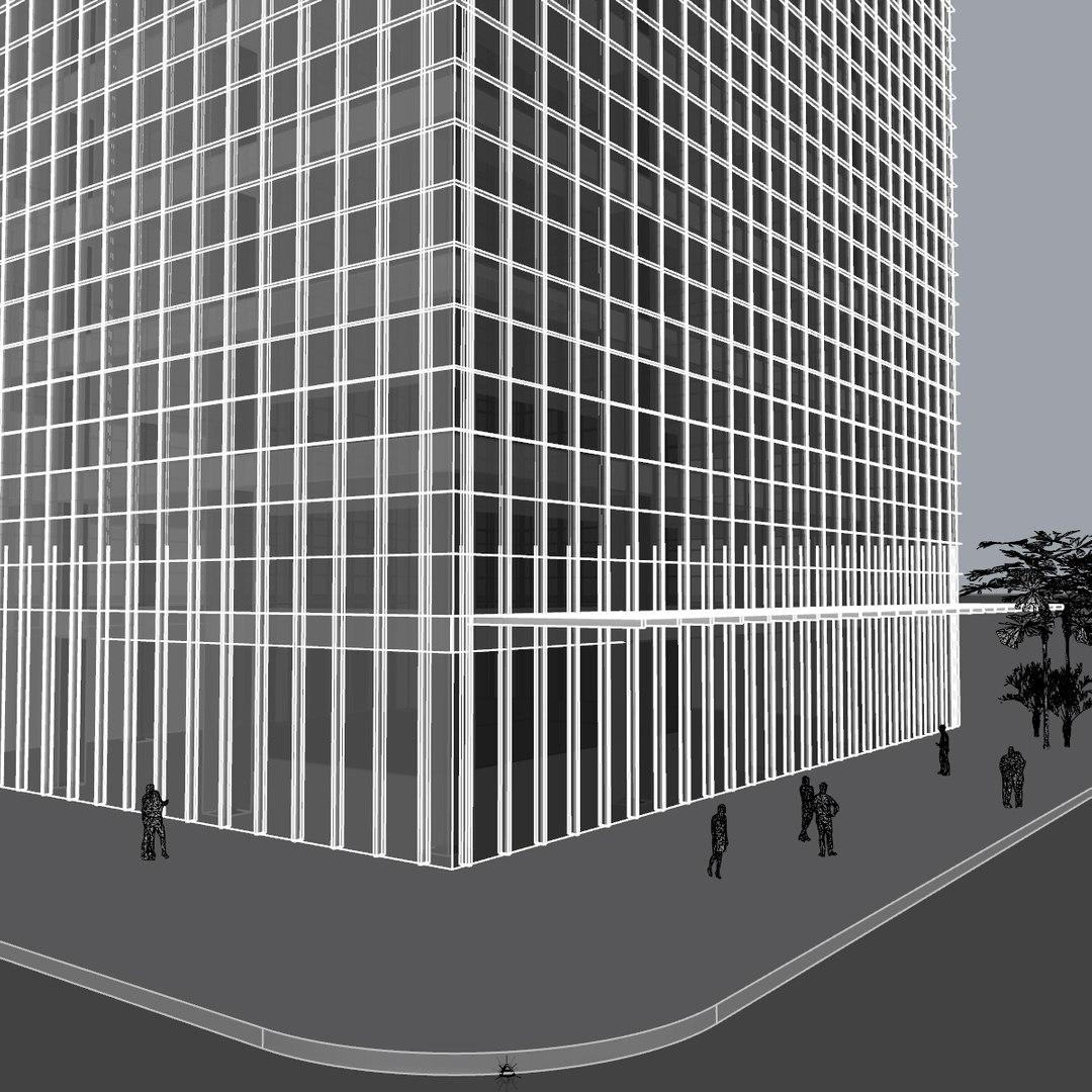 3D 20 Story Office Tower - TurboSquid 1222450