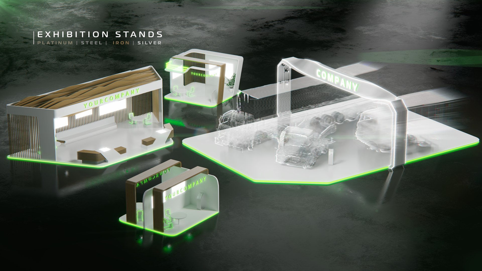 Exhibition Stand Pack 3D Model - TurboSquid 2215819