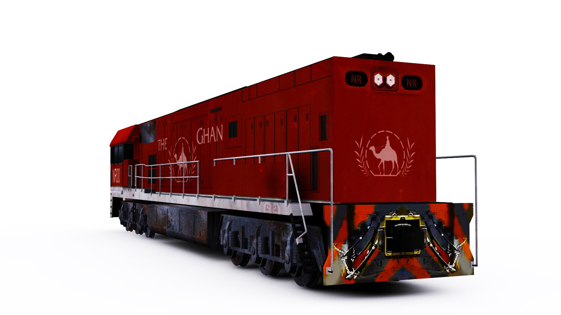 NR 29 Locomotive With Cargo Carriages 3D Model - TurboSquid 2030280