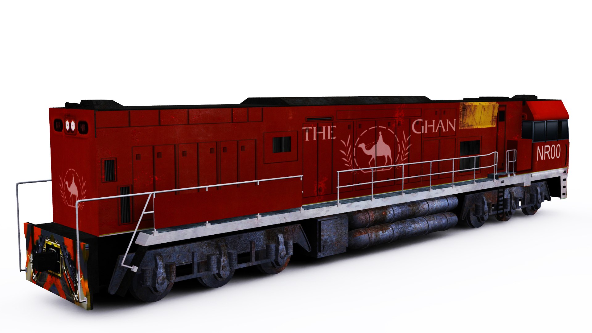 NR 29 Locomotive With Cargo Carriages 3D Model - TurboSquid 2030280