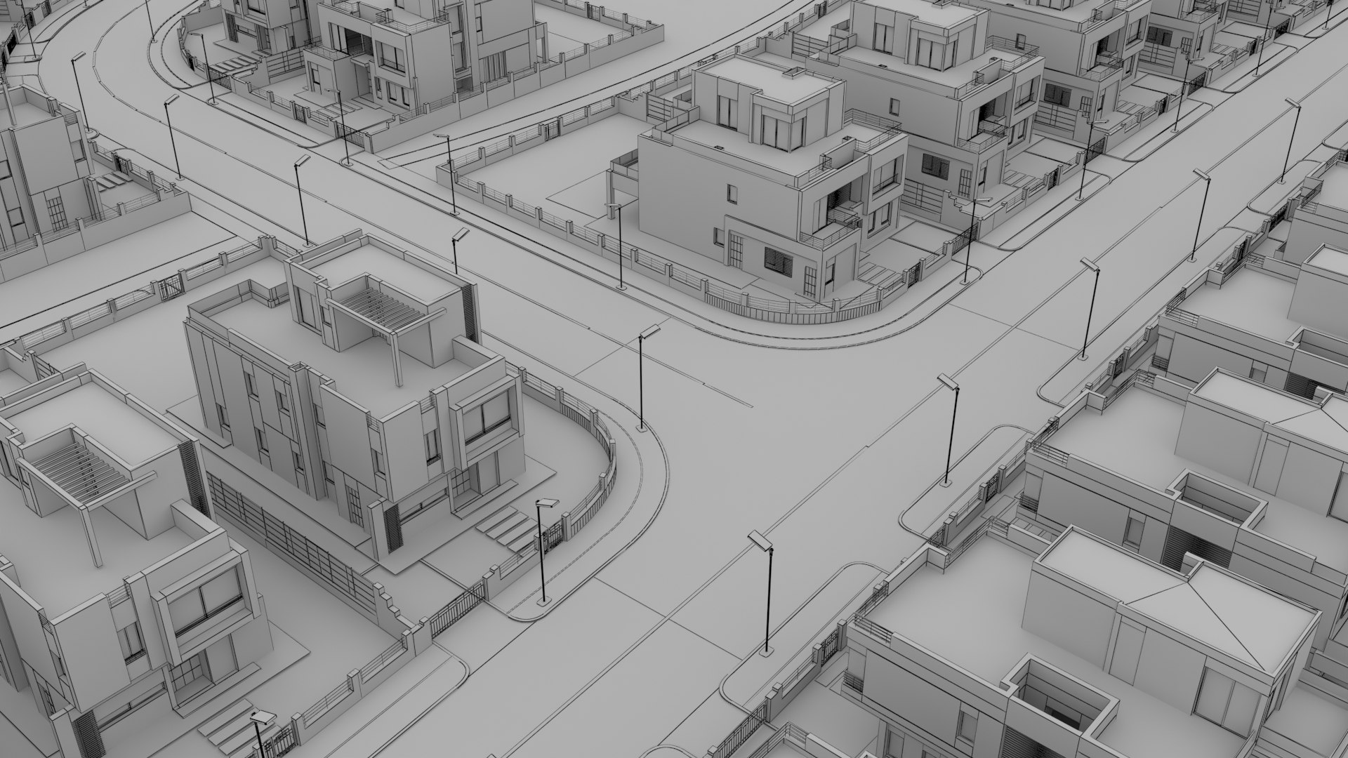 3D Suburb-2017 - TurboSquid 1759465