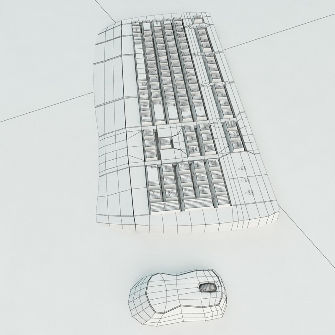 3d Model Keyboard Mouse