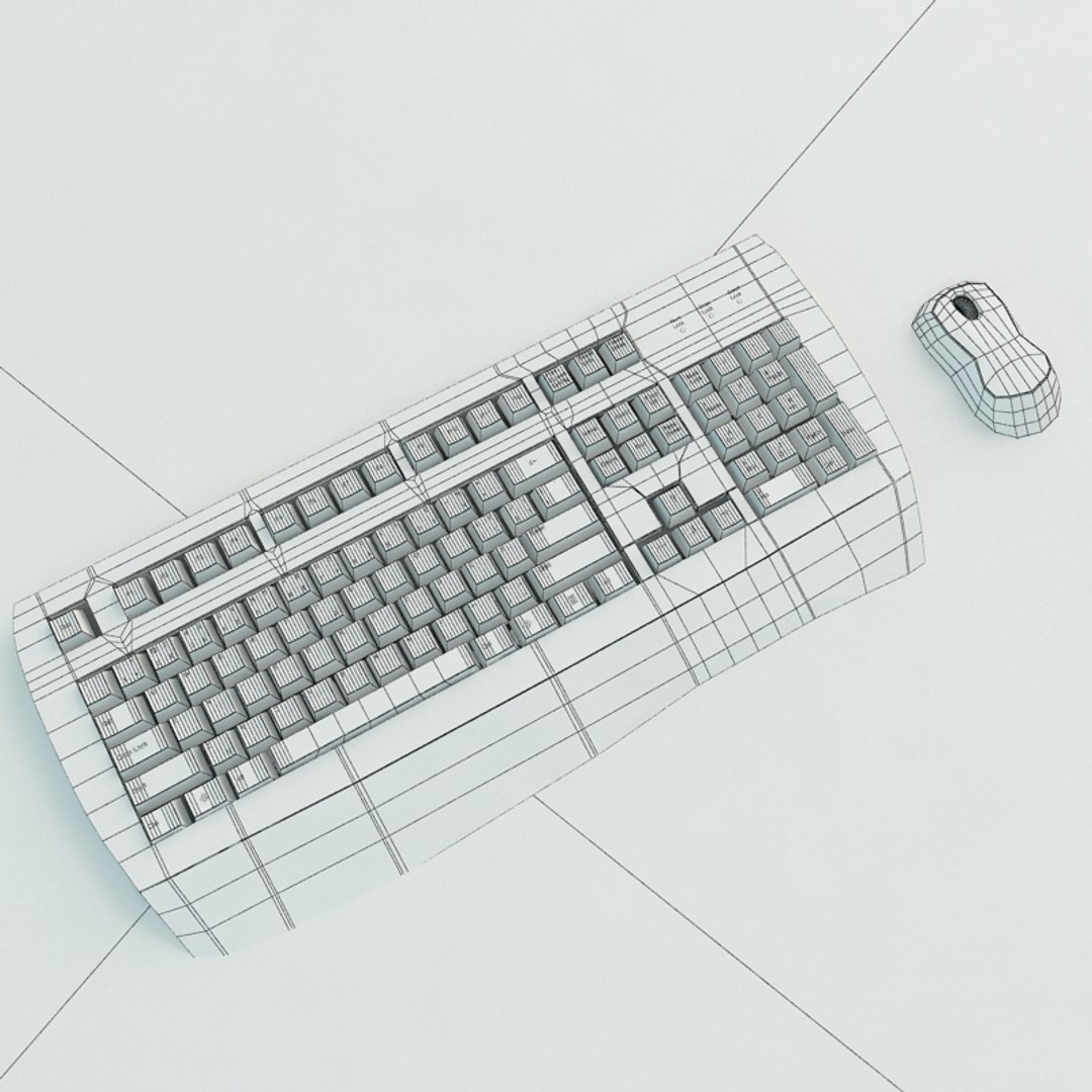 3d Model Keyboard Mouse