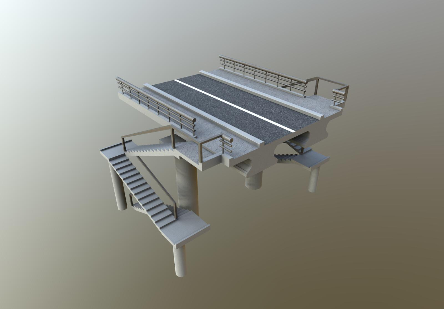road bridge 3d model