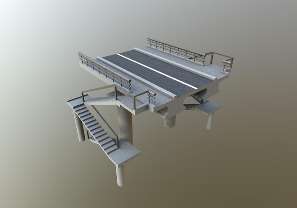 road bridge 3d model