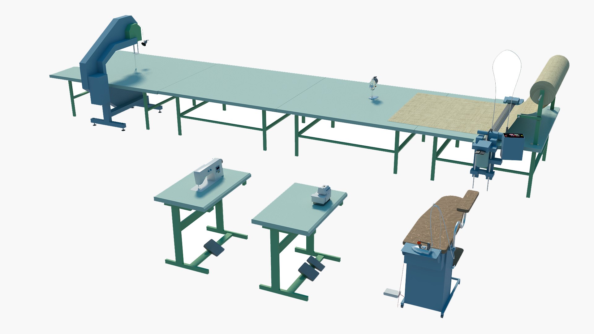 3D Model Sewing Factory - TurboSquid 1832873