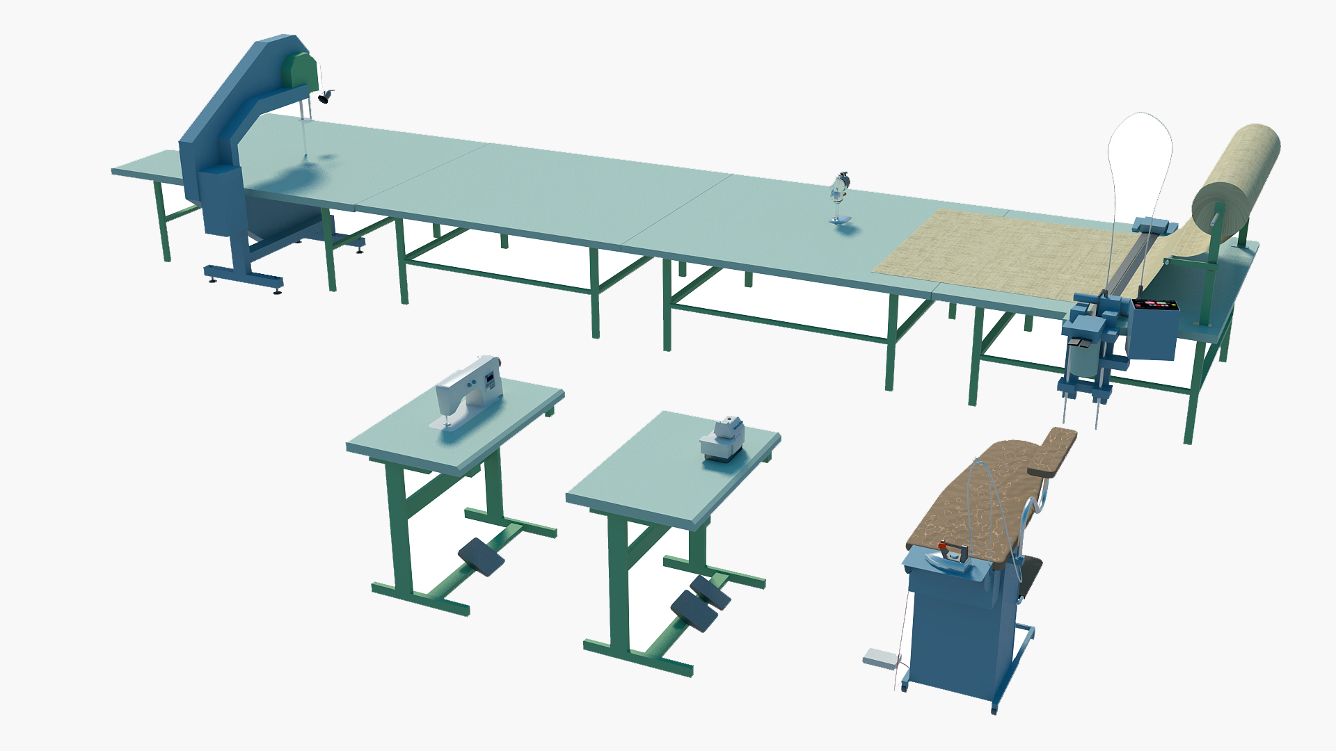 3D model Sewing factory - TurboSquid 1832873