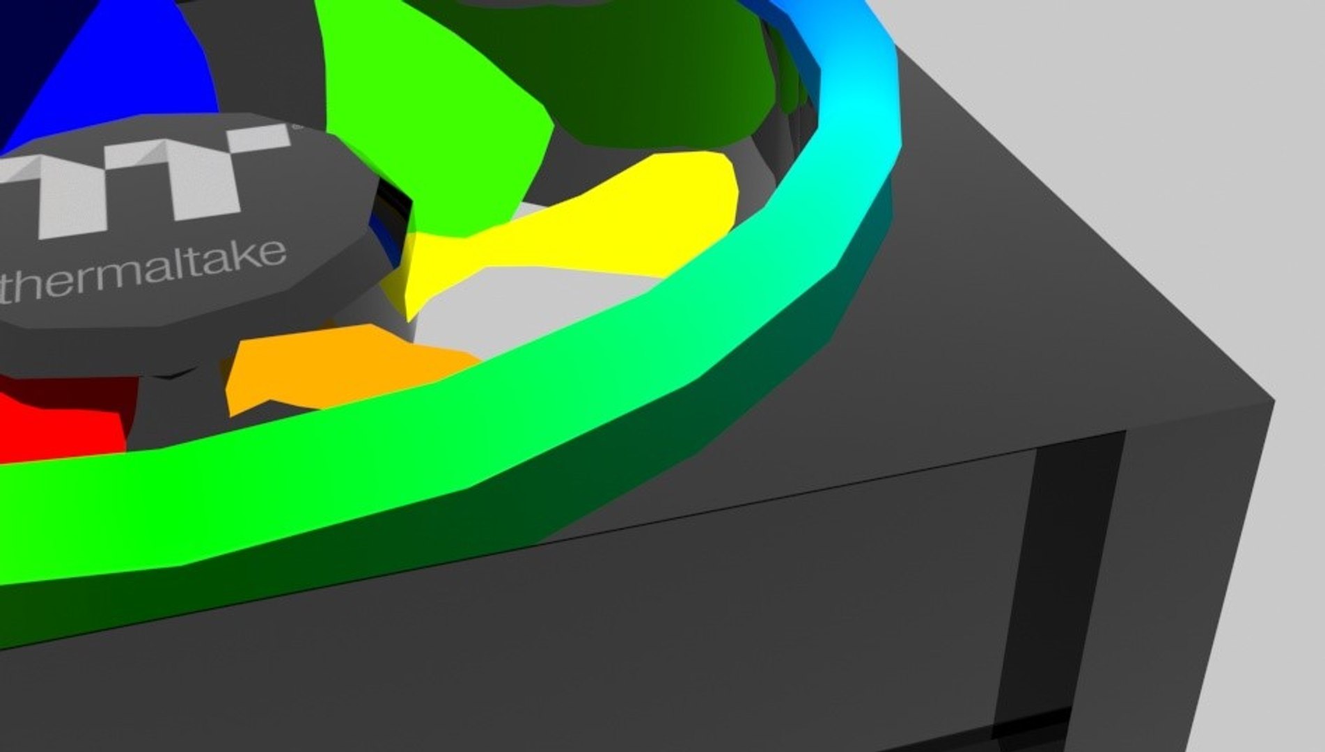 3D Rainbow Fan Computer Rgb - TurboSquid 1594898