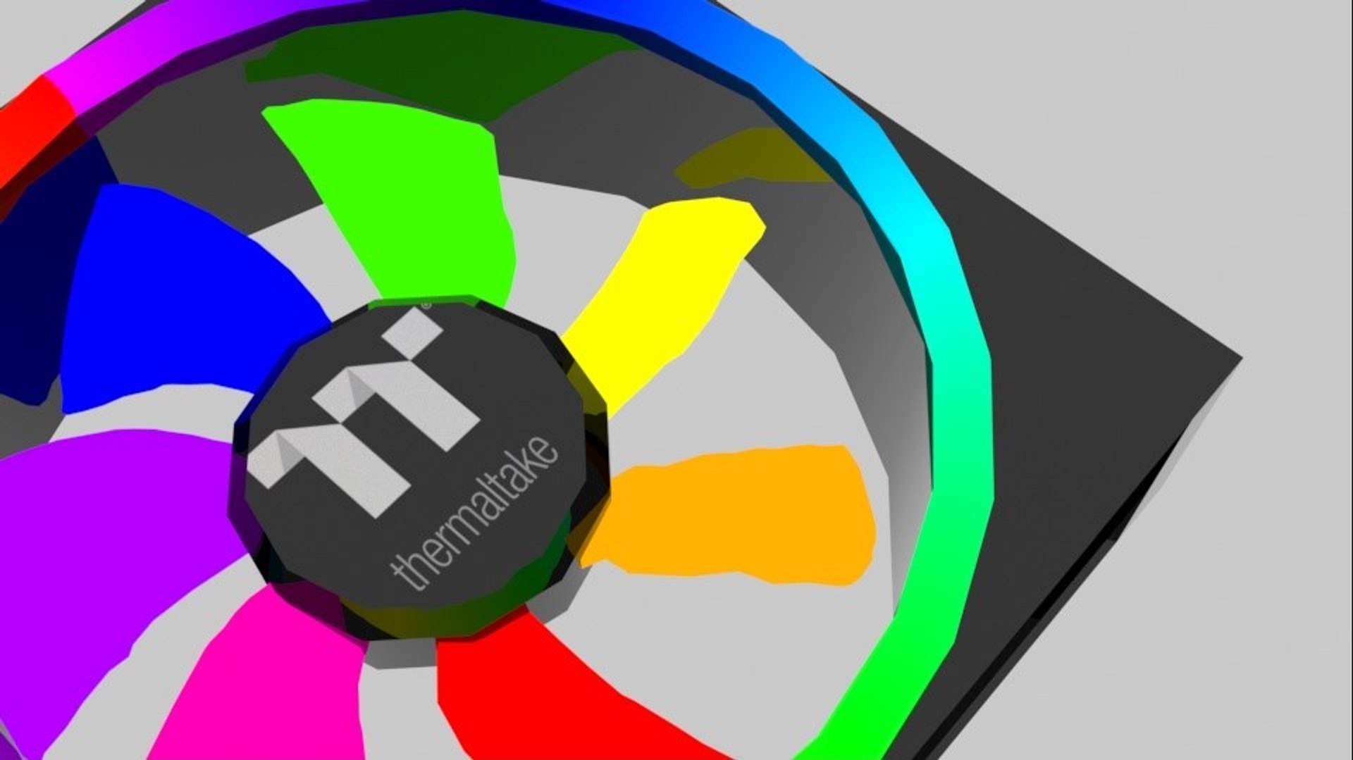 3D Rainbow Fan Computer Rgb - TurboSquid 1594898