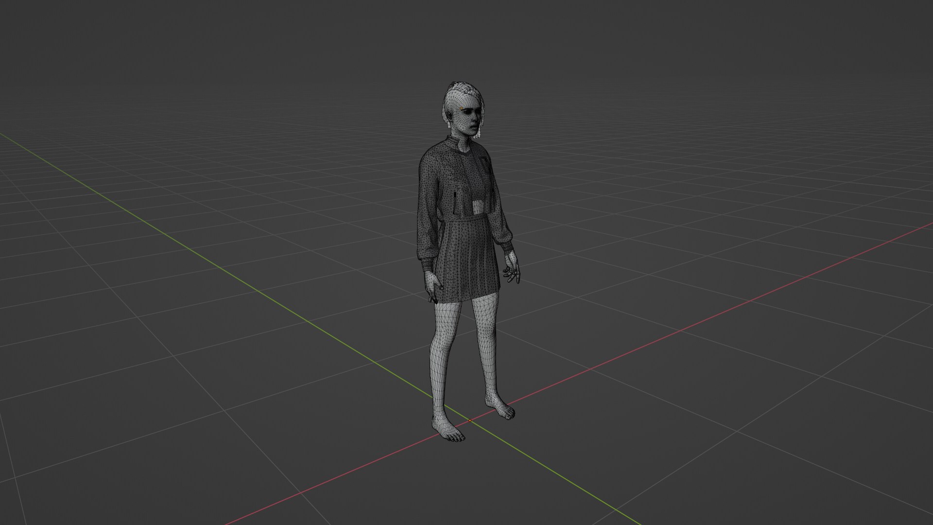 Varsity Woman 3D Model - TurboSquid 2011667