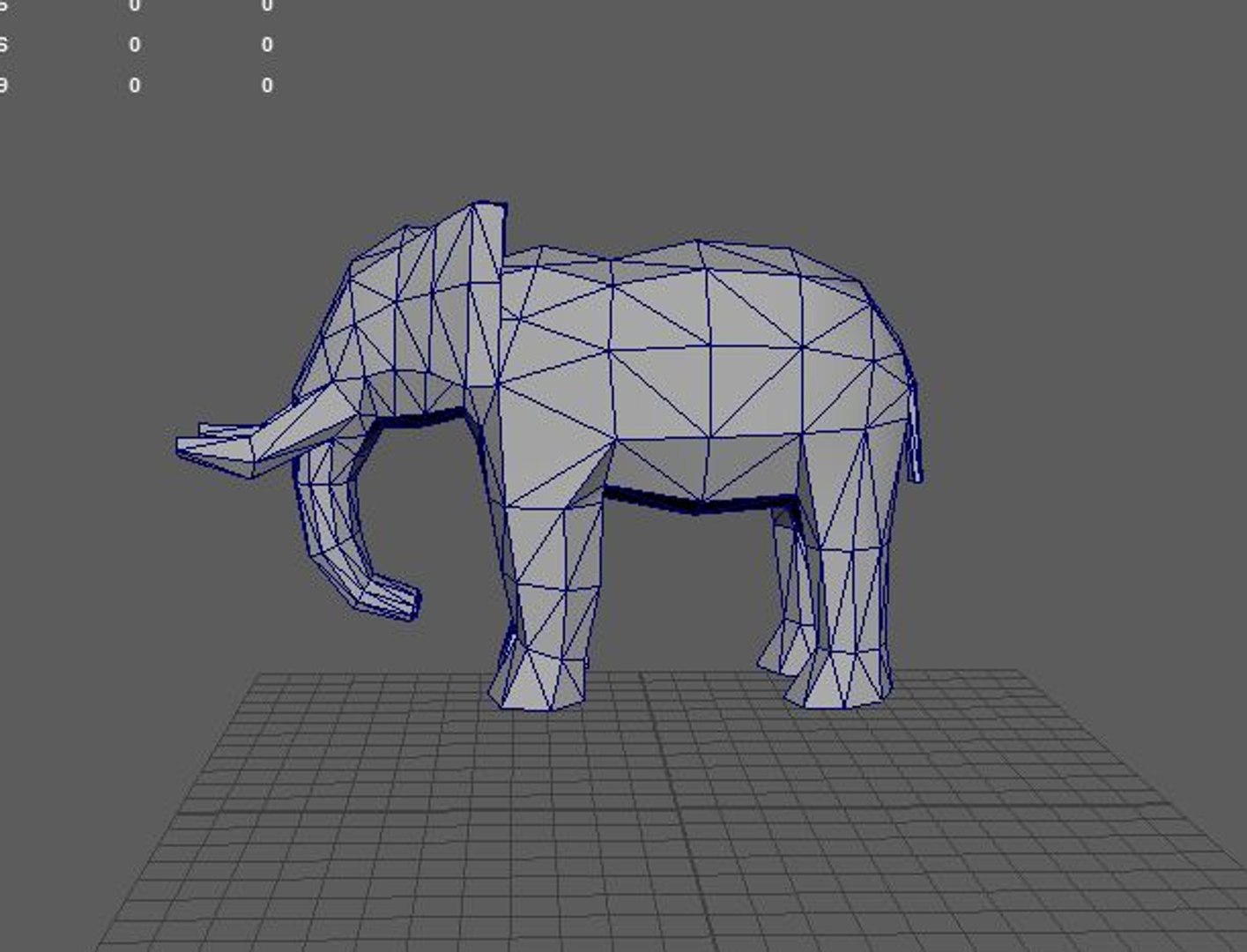 3D Elephant Low-poly 3D Model Model - TurboSquid 2337869