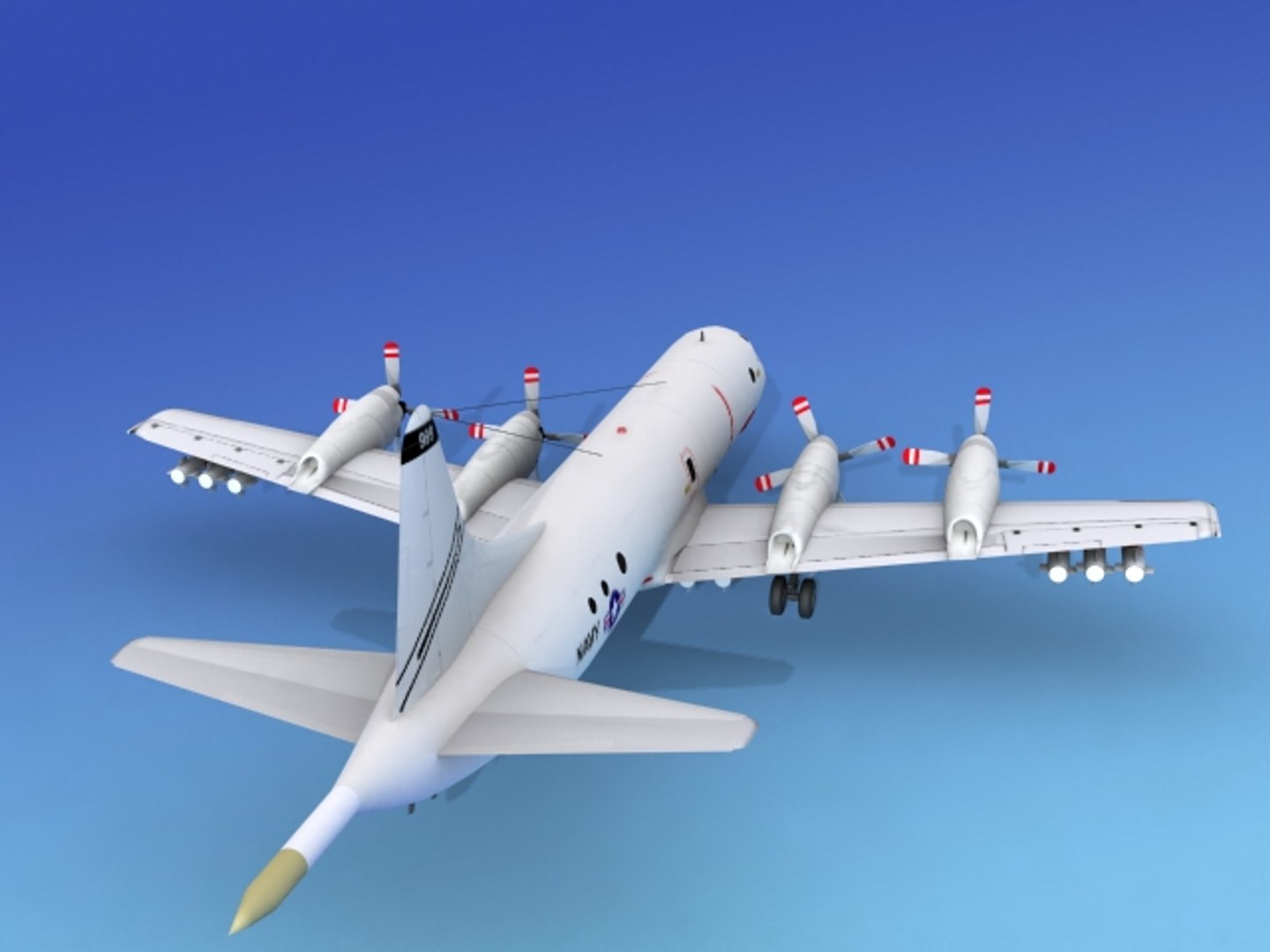 3d orion lockheed p-3 navy model