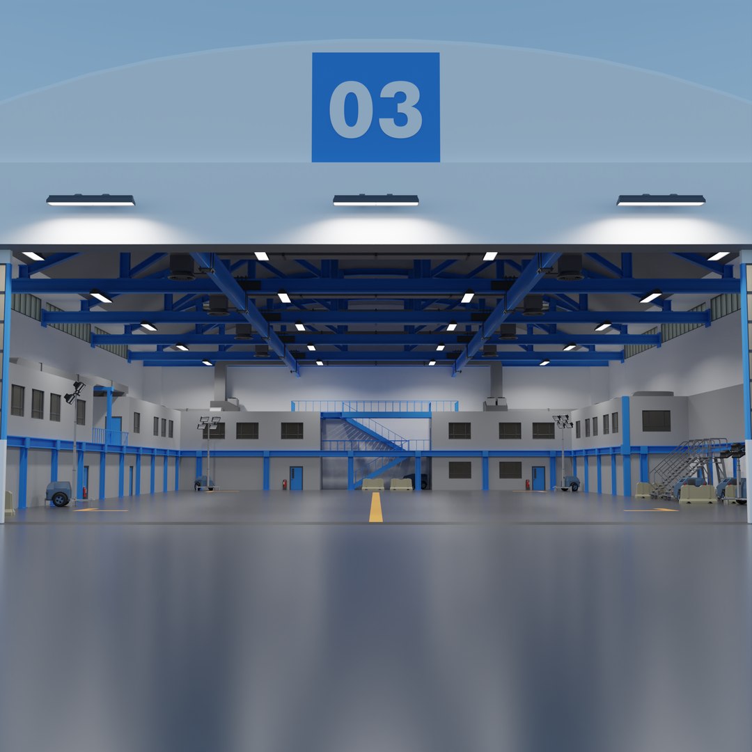 Hangar 3D Model - TurboSquid 1944443