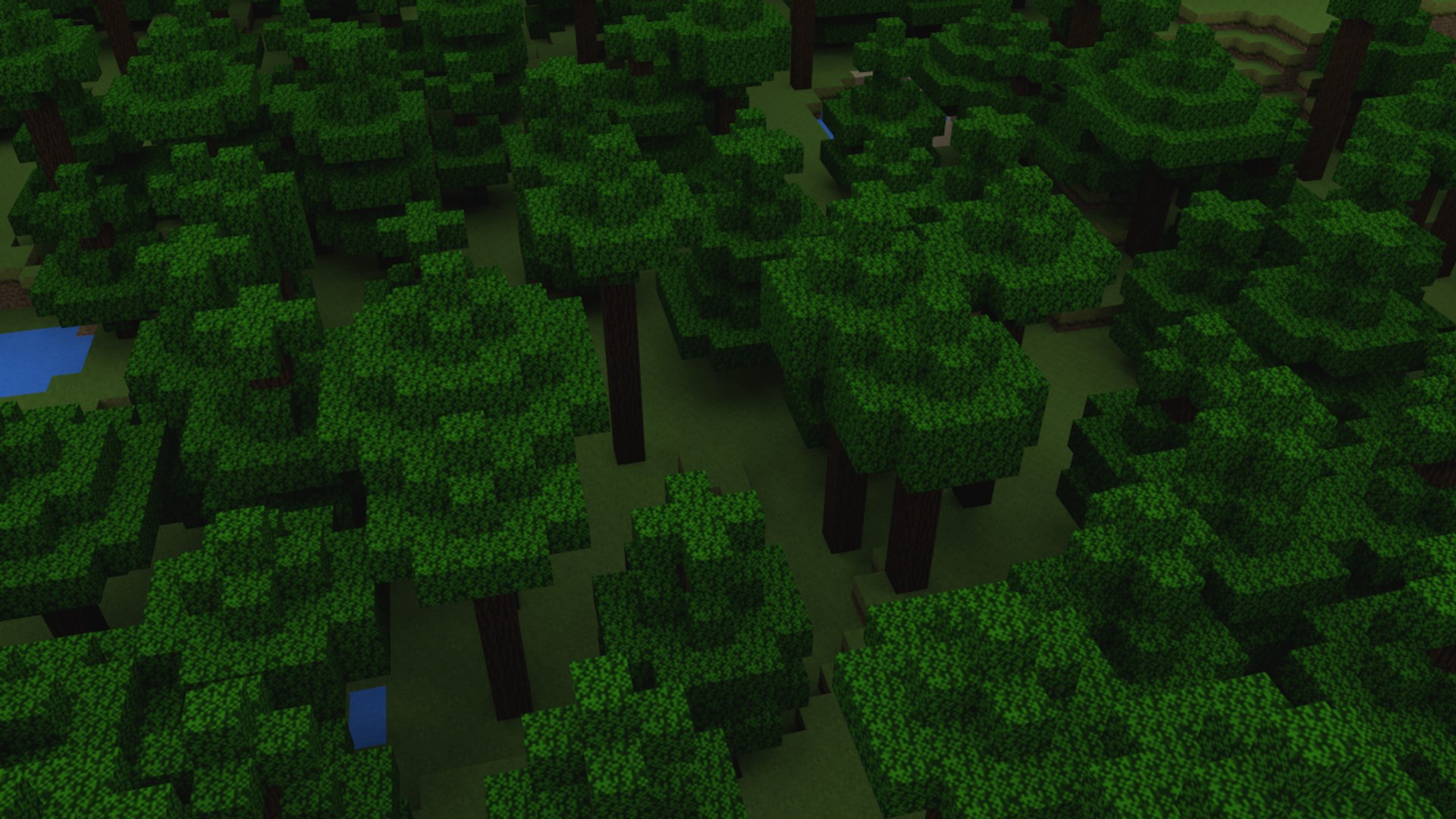 3d Model Minecraft World: Forest World