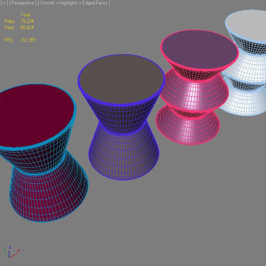 3dsmax Minotti Cesar Table